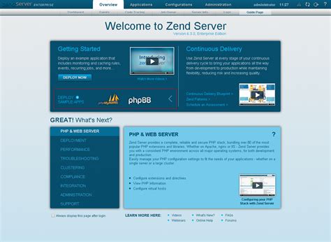 Installing And Configuring PhpMyAdmin Zend Server 7
