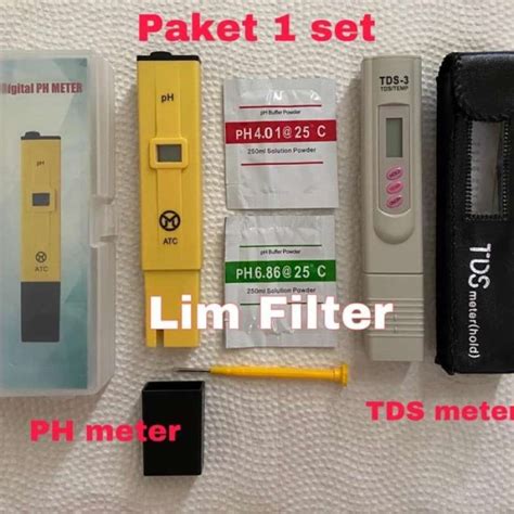 Promo Paket Ph Meter And Tds 3 Meter Hidroponik Alat Test Air Diskon 33