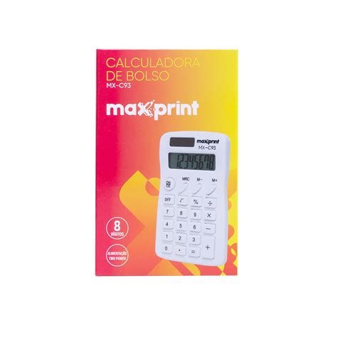 Calculadora De Bolso Maxprint MX C93 Maxprint