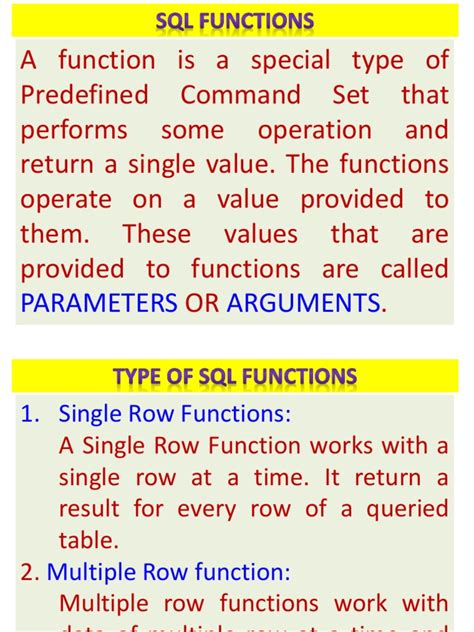 sql functions pdf table database string computer science