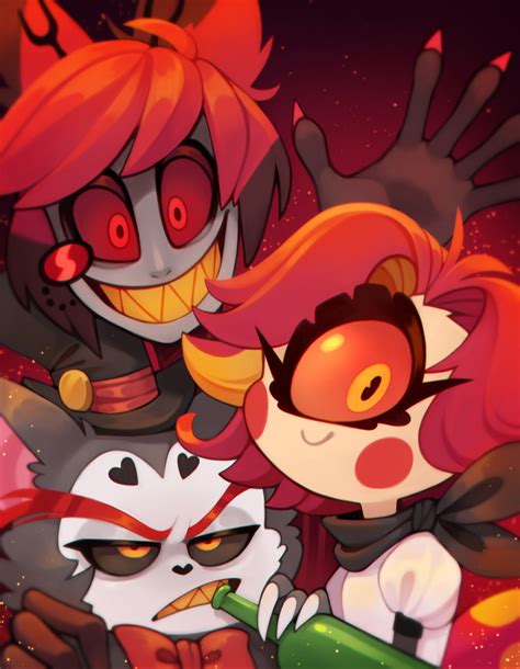 Husk Hazbin Hotel Alastor Hazbin Hotel Niffty Hazbin Hotel