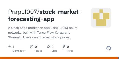 Github Prapul007stock Market Forecasting App A Stock Price Prediction App Using Lstm Neural