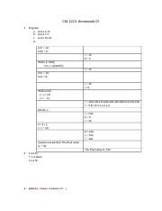 CSE 1223 Homework 07 Docx CSE 1223 Homework 07 1 Program A Lines 4