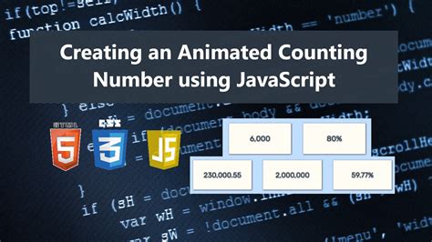 Creating An Animated Counting Number Using Javascript Tutorial