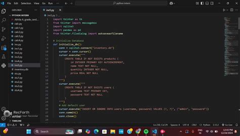 Akhila A On Linkedin Python Tkinter Sqlite Inventorymanagement
