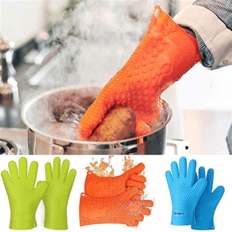 Badu Bg Термоустойчиви силиконови кухненски ръкавици Badu Bg