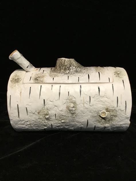 Birch Bark Soup Or Vegetable Tureen Log And Ladle By Dept 56 Etsy