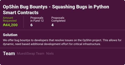 Opshin Bug Bountys Squashing Bugs In Python Smart Contracts Lido