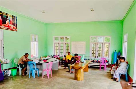 နောင်ချိုမြို့ သဖန်းကိုင်းပရဟိတဘုန်းတော်ကြီးသင်ပညာရေးကျောင်း အာယုဒါန အခမဲ့ ဆေးပေးခန်း ပြန်လည်ဖ