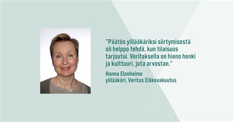 Hanna Elonheimo On Veritaksen Uusi Ylil K Ri Veritas