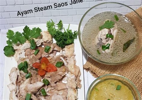 Resep Ayam Steam Saos Jahe Oleh Lina Bachry Cookpad