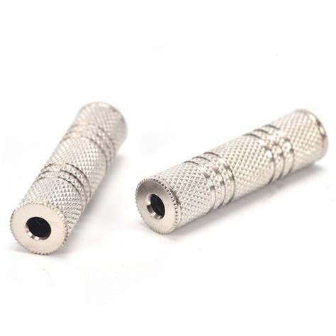 Mm Stereo Female To Female Audio Coupler Adapter Connector LankaGadgetsHome