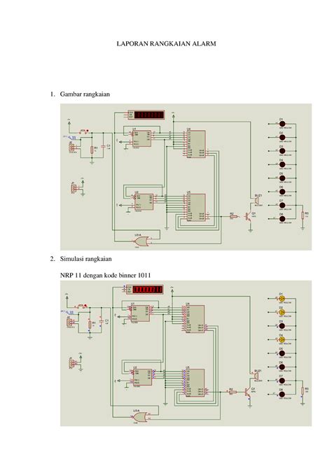 Laporan Rangkaian Alarm Laporan Rangkaian Alarm 1 Gambar Rangkaian 2