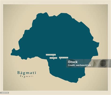 Modern Map Bagmati Np Stock Illustration Download Image Now Bagmati