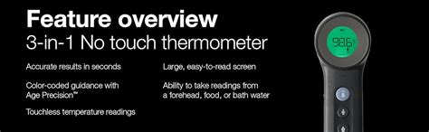 Braun No Touch 3 In 1 Thermometer Touchless Thermometer For Adults