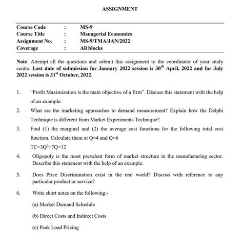 MS 09 Managerial Economics Solved Assignment 2022 Free SOLVED