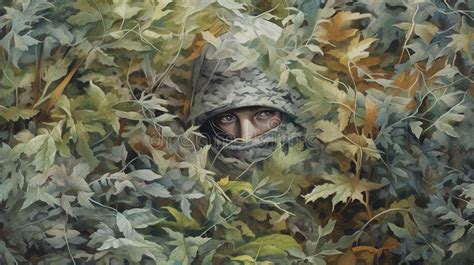 Camouflage Blending Stock Illustrations 3635 Camouflage Blending