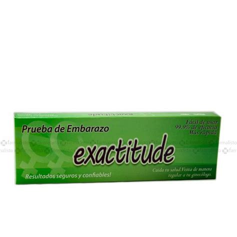 Prueba De Embarazo Exactitude Caja Con 1 Pieza