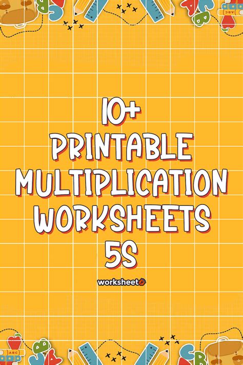 15 Printable Multiplication Worksheets 5s Free Pdf At