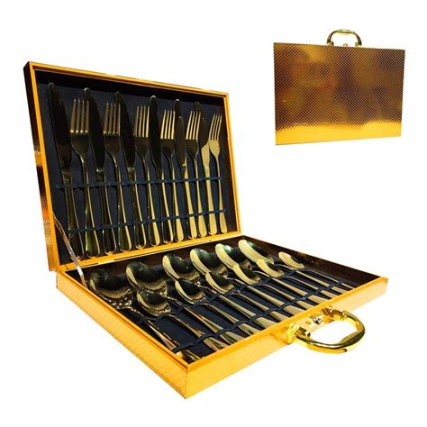 Set Cubiertos Caja Madera Suescun