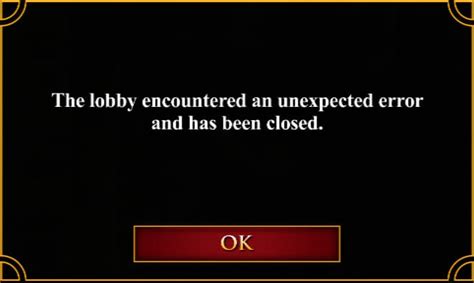 Unranked Lobbies Crash And Players Drop Encountered Unexpected Error