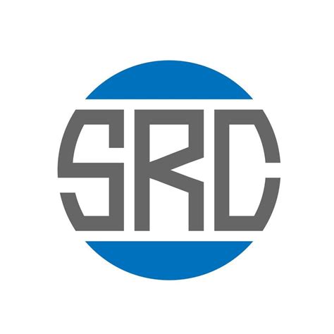 Src Letter Logo Design On White Background Src Creative Initials Circle Logo Concept Src