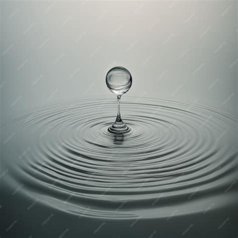 Premium Photo Water Drop Falling In Water Water Drop Falling In Water