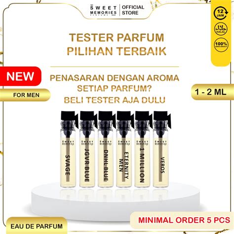 Jual SWEET MEMORIES Tester Parfum Sample Parfum Aroma Mewah Tahan Lama FOR MEN Eau De Parfum