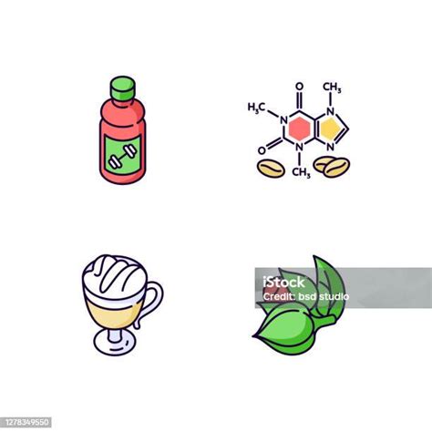 飲料和成分 Rgb 顏色圖示設置向量圖形及更多一組物體圖片 一組物體 互聯網 健美 Istock