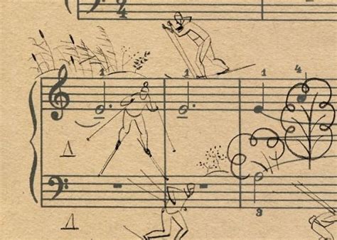 Alexey Lyapunov And Lena Erlich Music Art Bookmark Craft Sheet Music