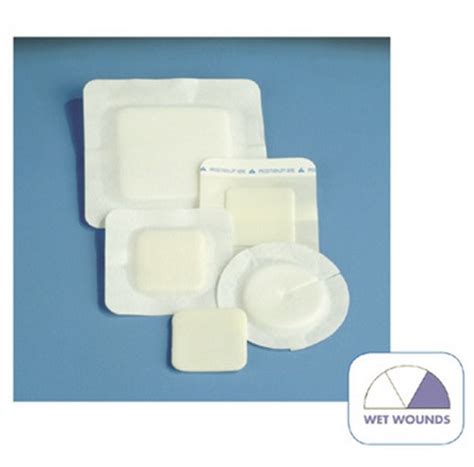 Deroyal Foam Dressing Polyderm™ Border 4 Inch Diameter With Border Wit