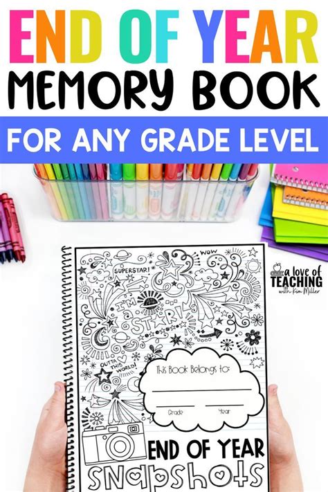 End Of The Year Memory Book 2nd 3rd 4th 5th Grade Last Week Of School
