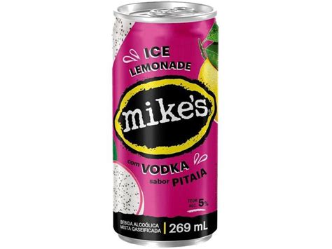 Bebida Mista Água Gaseificada E Vodka Mikes Hard Lemonade Pitaia