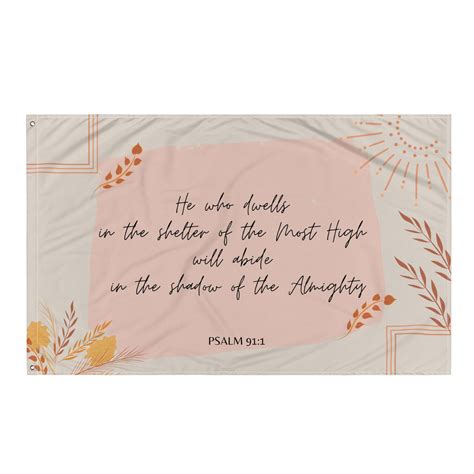 Scripture Banner Bible Verse Home Decor Christian Tapestry Etsy