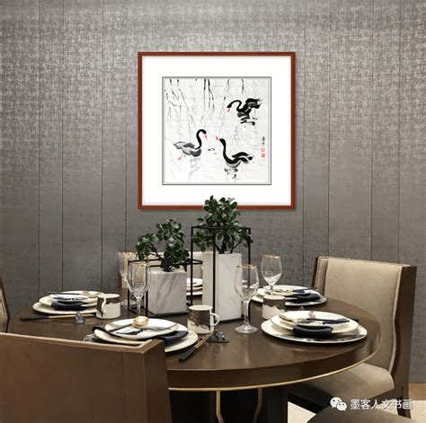 张彦中国画作品家居效果图四 张彦 中国画 家居