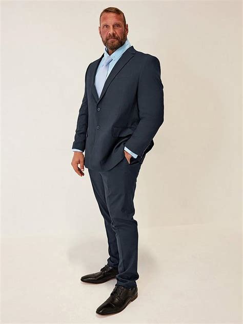Badrhino Plain Suit Trousers Blue Very
