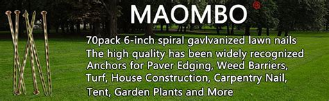 Maombo Metal Turf Stakes 70 Pcs 6 Inch Landscape Stakes