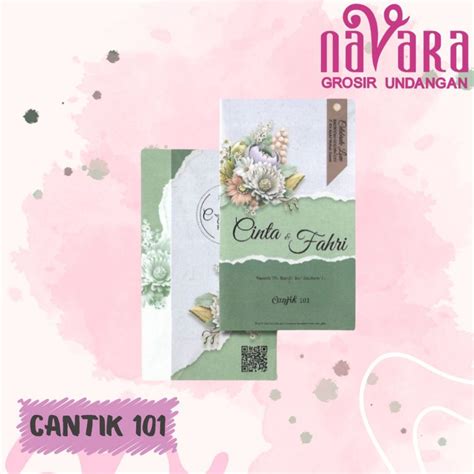 Jual Blangko Undangan Atau Kertas Undangan Pernikahan Merek Cantik 101