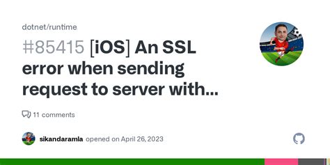 Ios An Ssl Error When Sending Request To Server With Self Signed