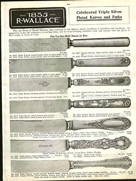 Wallace Silverplate Patterns
