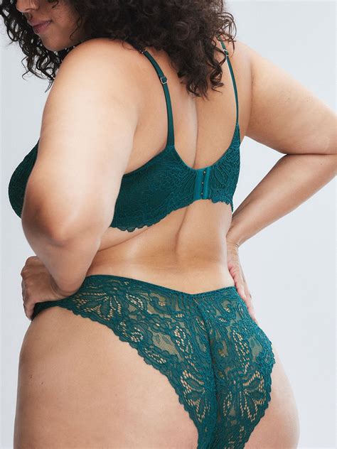 Romantic Corded Lace Brazilian Panty In Green Savage X Fenty
