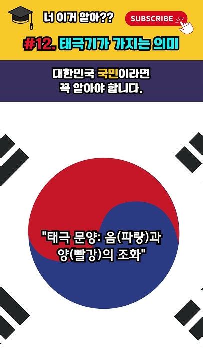 한국인이라면 알아야할 태극기의 의미 태극기 광복절 Youtube