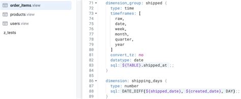 Creating Measures And Dimensions Using Lookml Gsp890