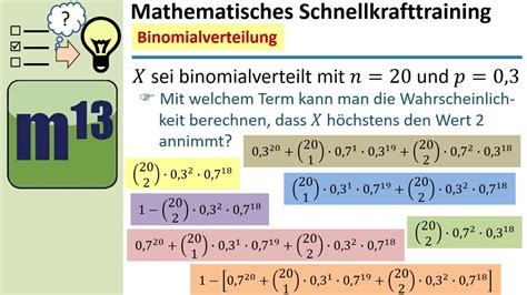 Binomialverteilung Berechnungsterme Für Wahrscheinlichkeiten Richtig