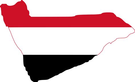 Yemen Flag Map Yemen Flag Yemen South Yemen