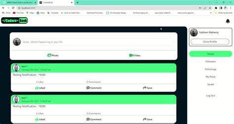 Subham Mahanty On Linkedin Project Mernstackdeveloper Socialmedia