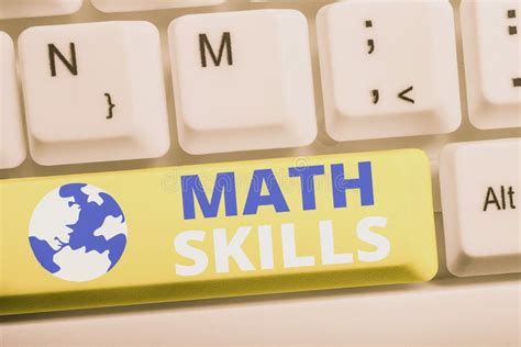 Word Writing Text Math Skills Business Concept For Starting To Learn How To Count Numbers Add