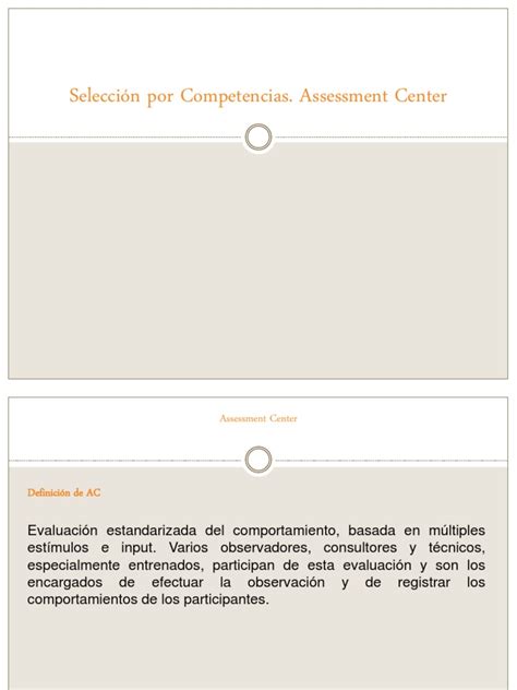 4 Assessment Center Información Evaluación Prueba Gratuita De 30