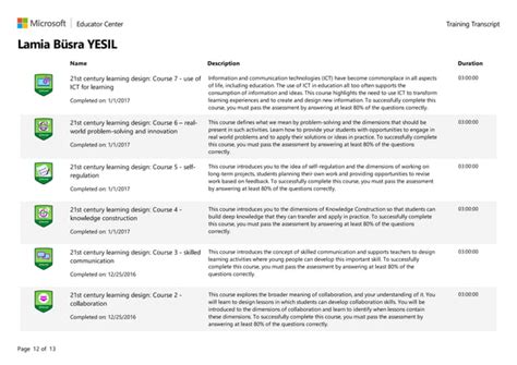 Microsoft Education Center Transcript Ppt