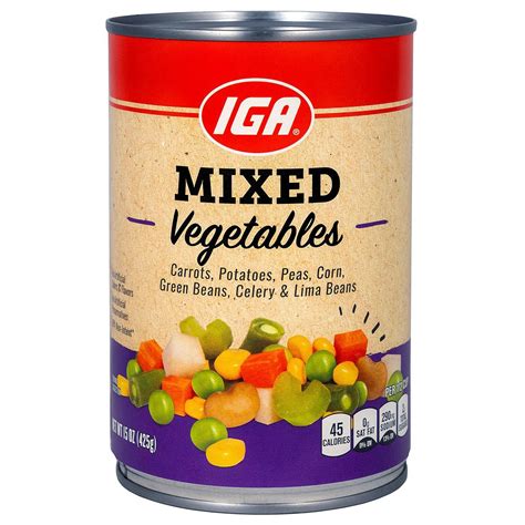 Iga Vegetable Mixed 15 Oz 24 Pack Stockupexpress